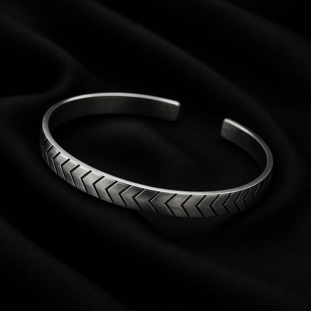 Iron Code Cuff Bracelet